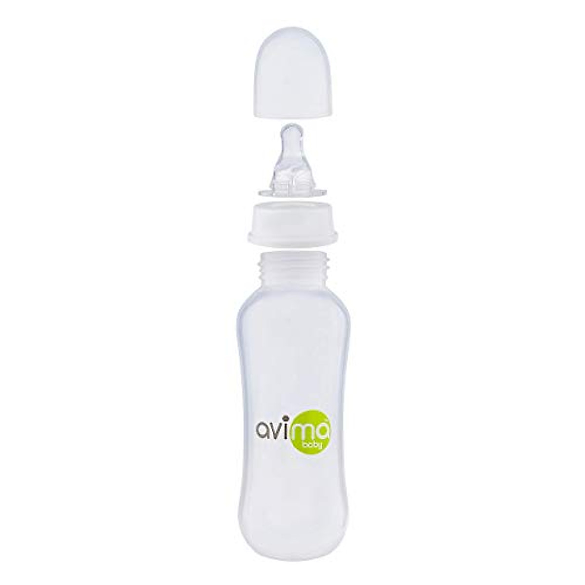 Avima 10 oz Anti Colic Baby Bottles, BPA Free, Standard Neck with Medium Flow Nipples (Set of 8)