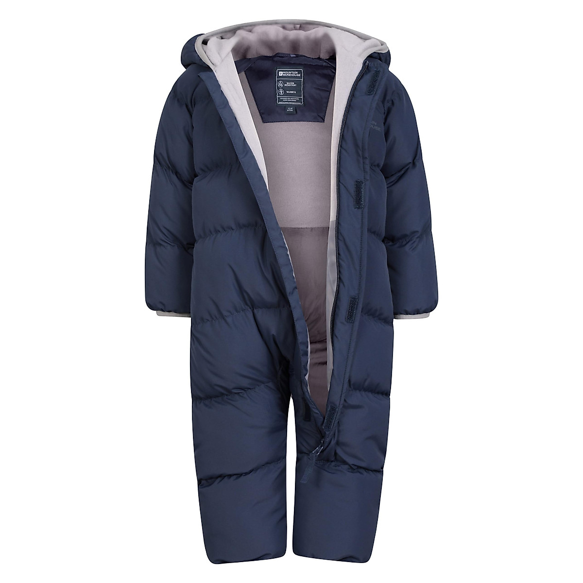 Mountain Warehouse Frosty Toddler Padded Suit - Fleece Lined Snowsuit Navy 12-18 Months