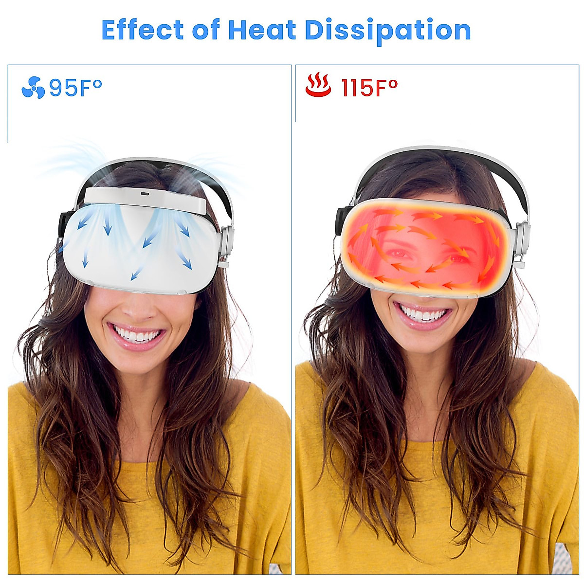 VR Face Cover Fan Accessories Head Strap