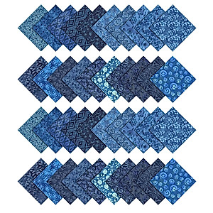 Soimoi Batik Print Precut 10-inch Cotton Fabric Quilting Squares Charm Pack DIY Patchwork Sewing Craft