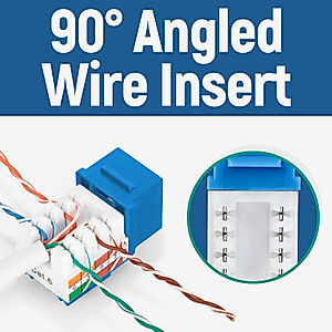 Everest easyJACK - 90° Angled Speed Termination Keystone Tool - Time Saver Network Punch Down Tool - To Be Used ONLY with Everest 90° Angled RJ45 Cat5e, Cat6a and Cat6 Keystone Jacks (B087N7QQD2)