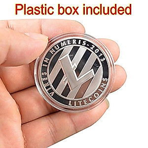 Silver Plated Commemorative Litecoin Collectible Iron Miner Coin - One Item w/Random Color and Design