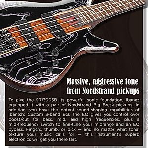 Ibanez SR Premium 4 String Electric Bass with Bag - Magic Wave Low Gloss