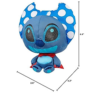Disney Doorables Puffables Plush Stitch, 10-inch Collectible Plush Featuring Glitter Eyes, Styles May Vary, Kids Toys for Ages 3 Up by Just Play