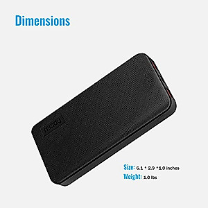 Miady 2021 Upgraded 20W PD Power Bank 24000mAh, USB-C Portable Charger, Portable Phone Charger for iPhones and Android Smartphones