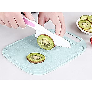 YOFAN 3-Pack Children safe plastic nylon knife,3-Piece kid friendly knives