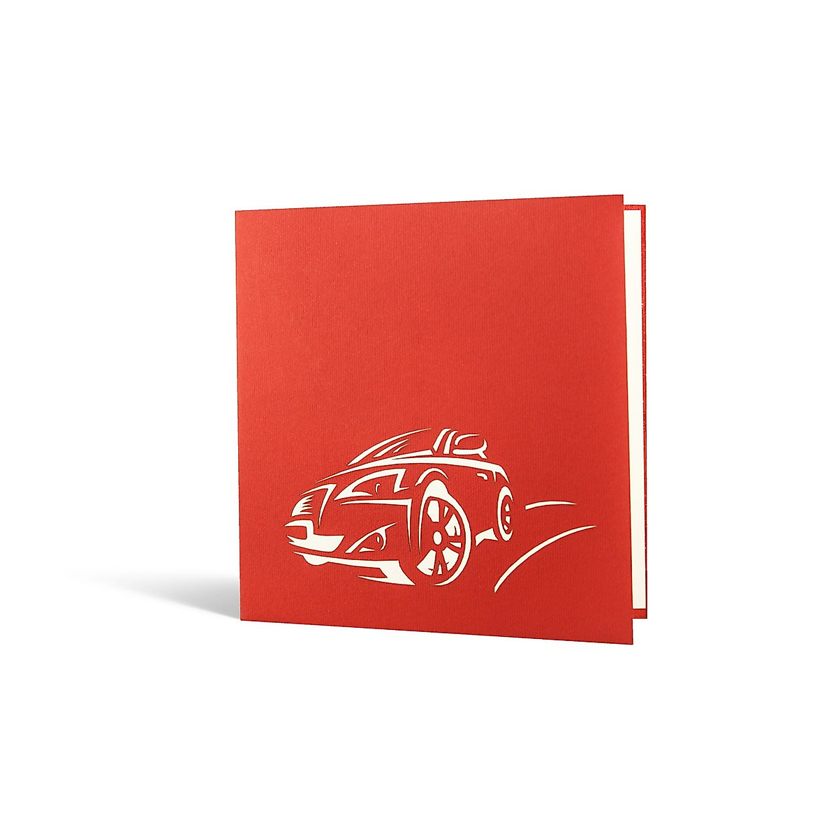 Diese-Klappkarten Unusual 18th and 21st birthday greeting card, congratulations on passing your driving test, gift voucher card for 18th and 21st birthday, pop up car card, T07