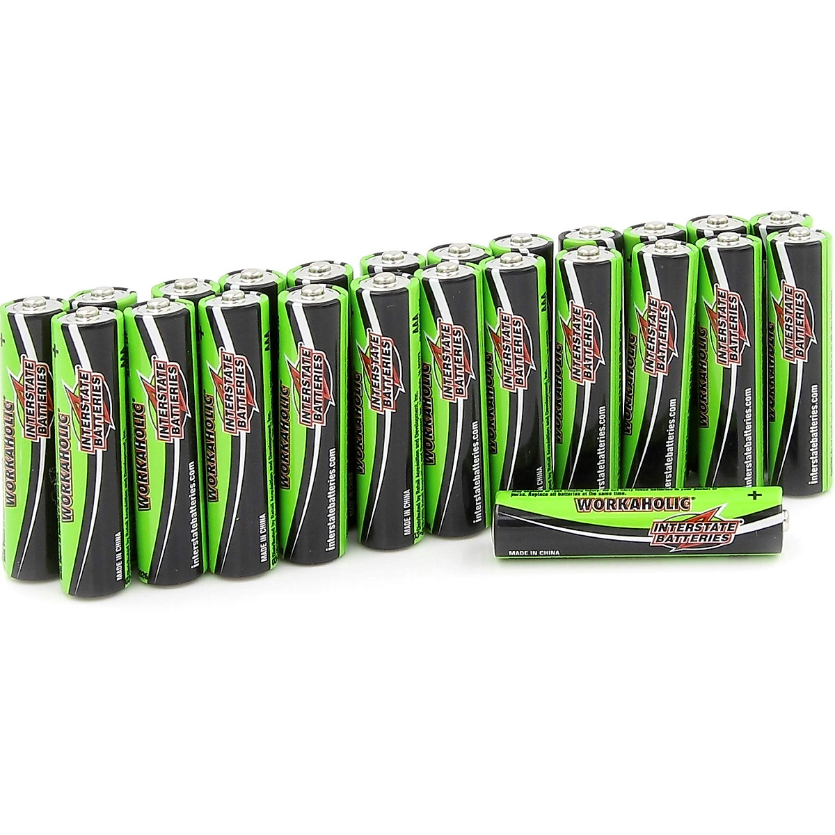 Interstate Batteries AAA Alkaline Battery (24 Pack) All-Purpose 1.5V High Performance Batteries - Workaholic (DRY0075)