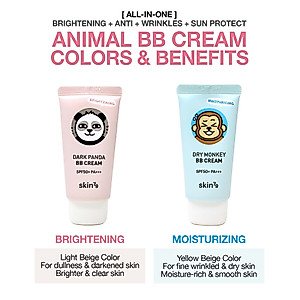 SKIN79 Animal BB Cream Angry Cat Dark Panda Dry Monkey SPF 50+ PA+++ Made In Korea (Dark Panda)