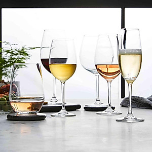 Sur La Table Chateau Stemless Wine Glass, Clear
