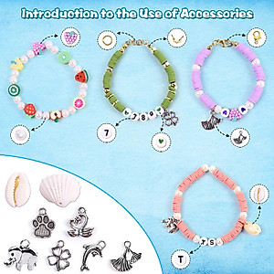 15130pcs Clay Beads for Bracelet Making Kit, 72 Colors Polymer Flat Heishi Beads for Jewelry Making with Charms, Friendship Bracelet Kit with Letter Beads for Adults, 4 Boxes