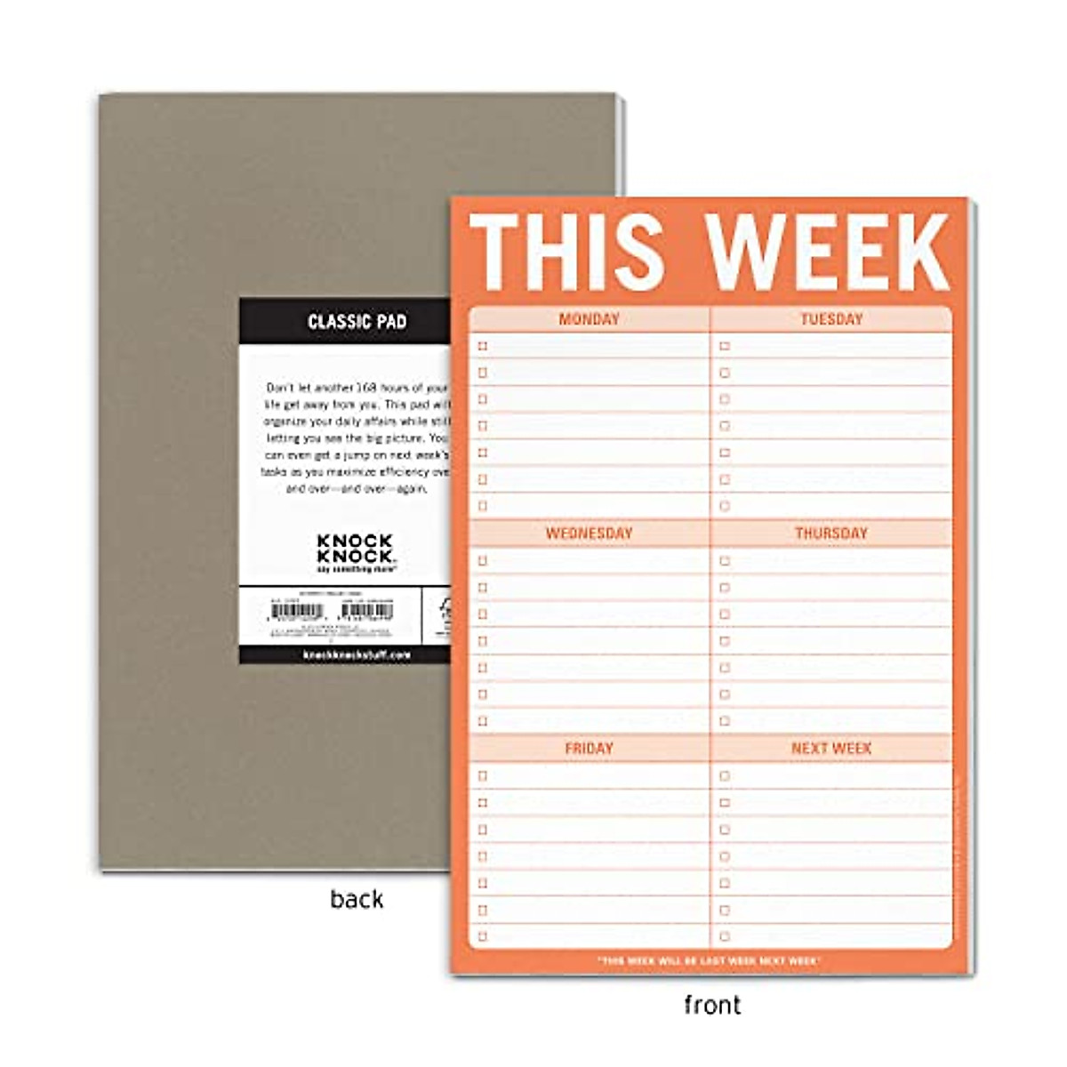 Knock Knock This Week Note Pad 6 x 9-inches