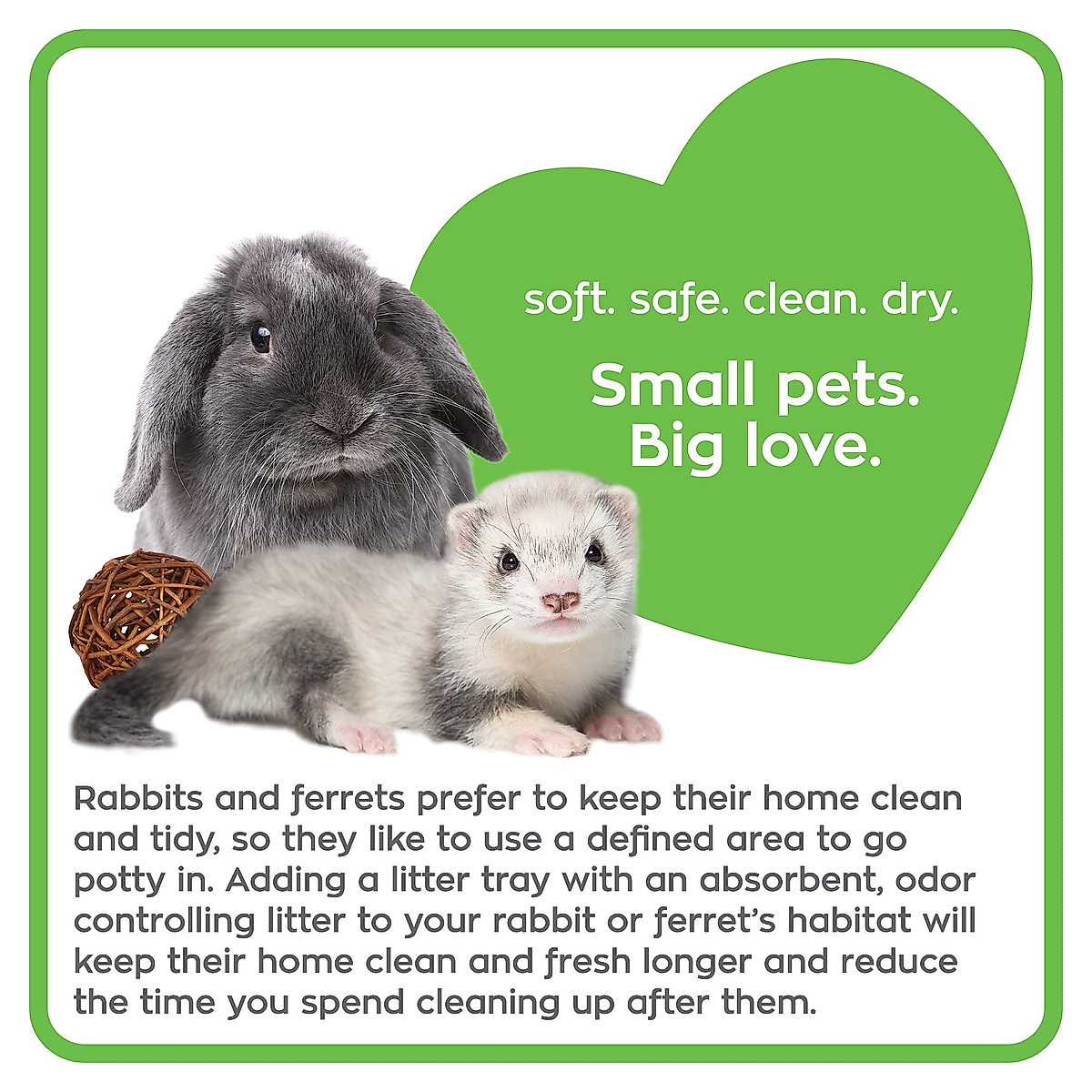 carefresh Rabbit & Ferret Dust-Free, Lightweight Litter, 10 lb