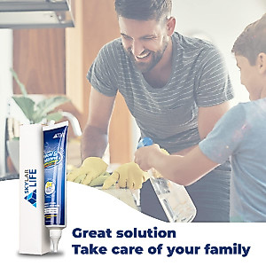 Skylarlife Home Tiles and Sealant, Rubber Stain Whitnener Gel Apply on Silicone Caulk for Bathroom, Kitchen, Joint Sealant, Rubber