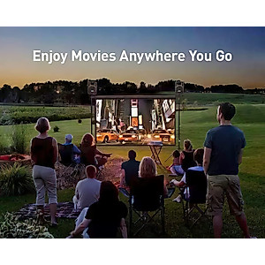 Projector 5G WiFi 1080P Native Projector, 4K Support 500 ANSI 13000L Max 300'' Display YZQ Projector for Gaming Teather and Outdoor, 50% Zoom 120000H Life, Compatible with Phones/Laptops/TV Stick/PS5