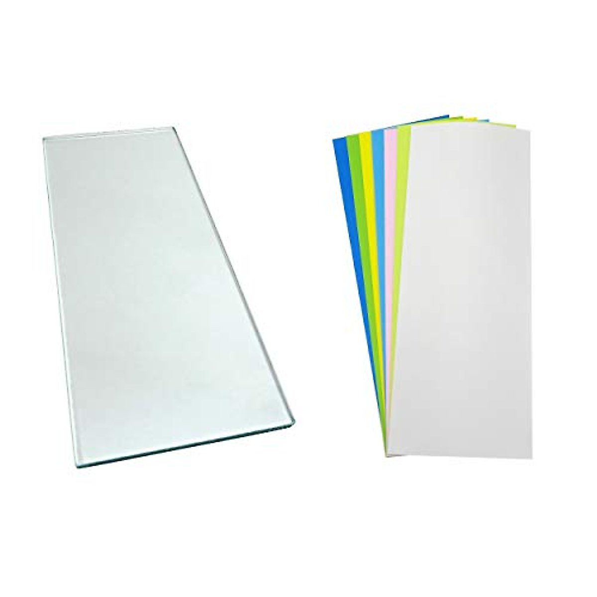 Taytool 279182 Single Sheet 5/16 x 5 x 12 Dead Flat Float Plate Glass with 7 Sheets 3M (TM) Lapping Microfinishing Film for Scary Sharp Sharpening System