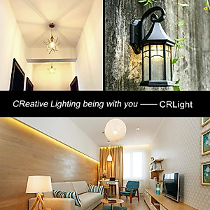 CRLight 12W Dimmable LED Large Globe Bulb 100W Equivalent 1000LM, 3000K Soft White, E26 Antique Edison G125 Large Clear LED Filament Light Bulbs, Smooth Dimming Version