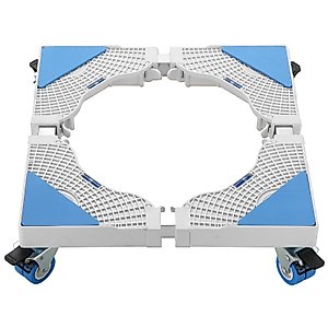 MAOPINER Multi-Functional Furniture Dolly Roller Base Adjustable Movable Base Refrigerator Stand for Washing Machine Refrigerator and Dryer (8 wheels)