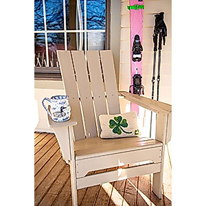 Chandler 4 Corners Artist-Designed Shamrock Hand-Hooked Wool Decorative Throw Pillow (8” x 12”)