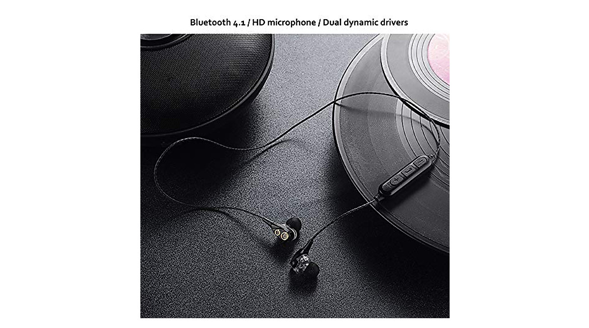 Bluetooth Wireless In-Ear Neckband Headset with TF/SD Card Support