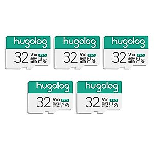 Hugolog 32GB Micro SD Card 5 Pack, Micro SDXC UHS-I Memory Card – 95MB/s,633X,U3,C10, Full HD Video V30, A1, FAT32, High Speed Flash TF Card P500 for Phone/Tablet/PC/Computer
