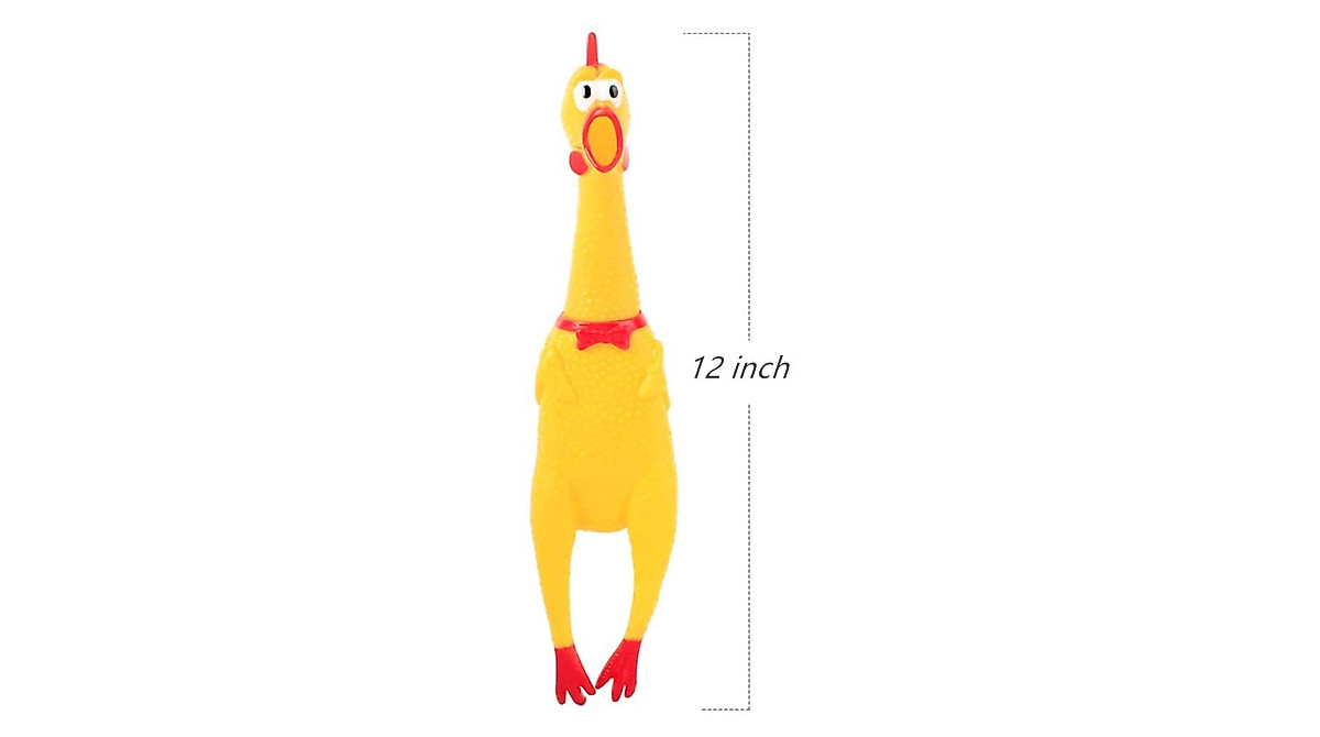 POPLAY Rubber Chicken/Squeeze Chicken, Prank Novelty Toy Keep Your ...