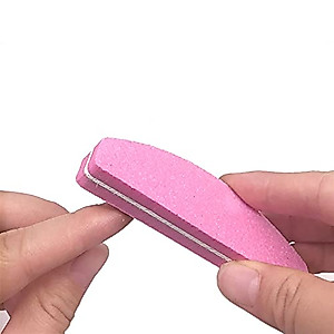 zenglingliang Nail Buffer Sanding Block 100/180 Grit Nail Files Washable Double-Side Emery Board Nail Buffering Files Salon Manicure Tools Supplier, 10pcs/Pack Nail File (Color : Purple)