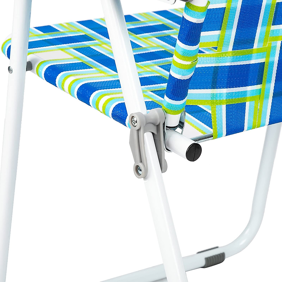 SUNLOT Patio Folding Web Chair Set,2 Pack Webbed Folding Chair Portable Lightweight Outdoor Folding Beach Chairs for Patio, Garden, Bay, Yard, Lawn.