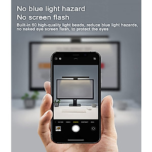 Computer Monitor Light, SevenMin Screen Monitor Light Bar with 3 Different Light Modes, Freely Adjust The Brightness of The Screen Light. USB Powered Monitor Lamp for Desk/Gaming/Home/Office