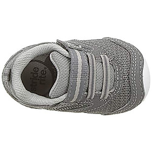 Stride Rite baby boys Adrian Athletic Sneaker, Grey, 4 Toddler US