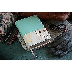 Santa Biblia NTV, Edición compacta, letra grande (SentiPiel, Menta, Índice, Letra Roja) (Spanish Edition)