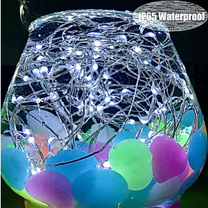 UPON [2 Pack] Solar Fairy Lights, 400 LED Outdoor Solar String Lights Garden White Wire Decorative Lights 66Ft Waterproof Indoor Outdoor Lighting for Garden, Patio, Yard, Christmas