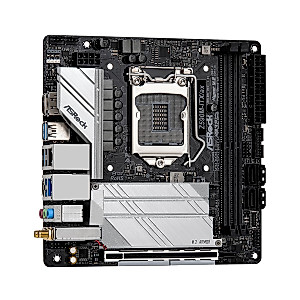 ASROCK Z590M-ITX/AX LGA1200/ Intel Z590/ DDR4/ SATA3&USB3.2/ M.2/ WiFi&Bluetooth/Mini-ITX Motherboard