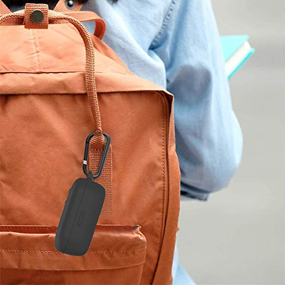 Compatible with Bose QuietComfort Earbuds Case, Youkei Silicone Case Cover Easy Carrying Protective Case Cover Compatible with Bose QuietComfort Noise Cancelling Earbuds (Black)