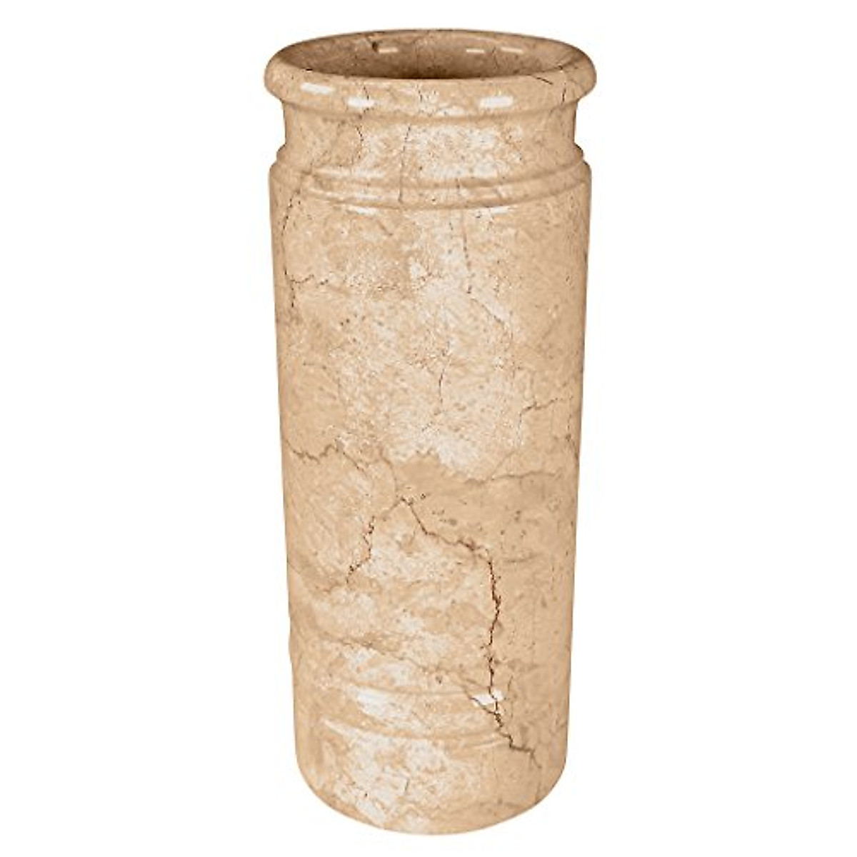 Design Toscano Authentic 44-lb. Solid Ebony Marble Cane and Umbrella Vessel