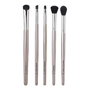 e.l.f. Smoky Eye Brush Kit, Synthetic, 5Piece Set (82021) (Brush Handle Color May Vary)