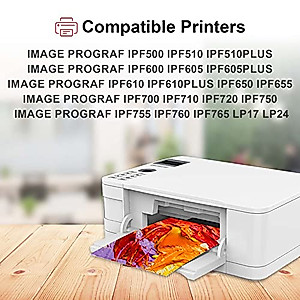 PFI-102 130ml Cyan Ink Tank Cartridges Compatible for Canon PFI102 PFI-102C for IPF500 IPF510 IPF600 IPF605 IPF610 IPF650 IPF700 IPF710 IPF655 IPF720 IPF750 IPF755 IPF760 IPF765 LP17 LP24 Printer