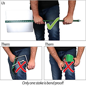 SmartSign 10" x 10" 'No Trespassing Protected By Video Surveillance Beware Of Dogs' Octagonal Yard Sign with 3 ft Stake, 40 mil Aluminum 3M Laminated Engineer Grade Reflective, USA-Made