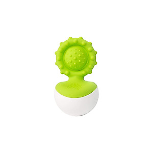 Fat Brain Toys Dimpl Wobbl Green Teether (1)