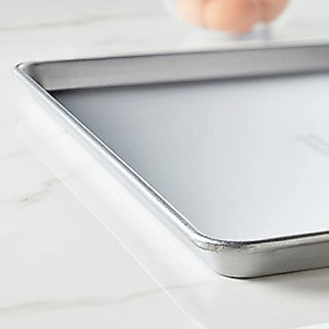 Anolon Pro-Bake Aluminized Steel Bakeware Set, Includes Cookie Pans, Loaf and Pizza Pan, 4 Piece - Silver