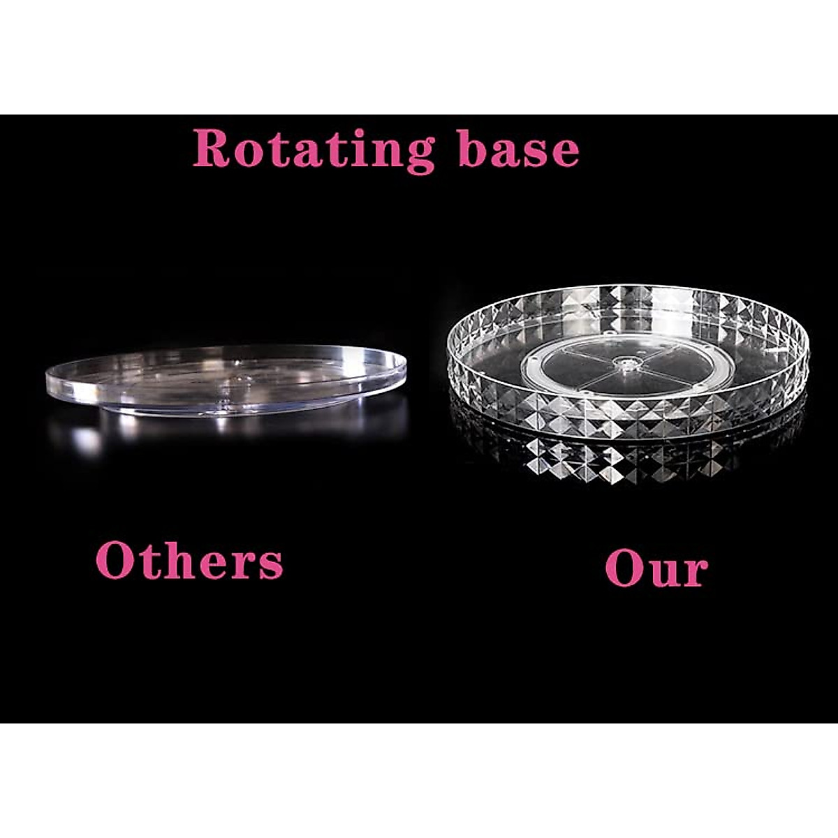 V-HANVER 360 Rotating Makeup Organizer Perfume Organizer with 8 Adjustable Layer Clear Cosmetic Storage Display Case Large Capacity Acrylic Beauty Organizer for Vanity Countertop or Bedroom Dresser