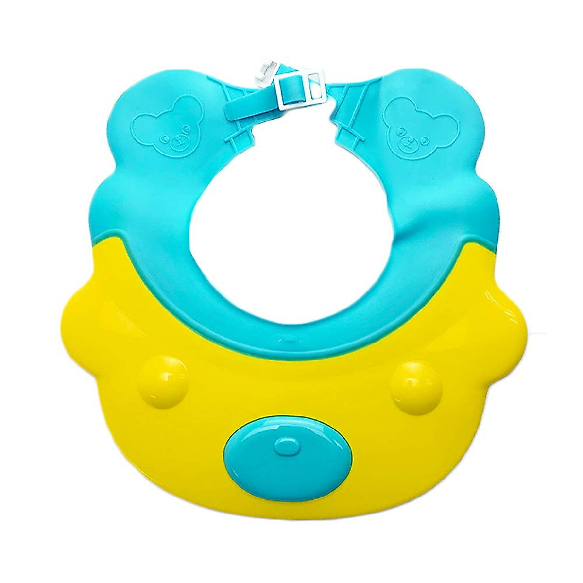 JenniferBaby Baby Toddler Kid Bath Cap,Bath Hat,Shower Cap,Bathing Protection for Showers Bathtub Sun Bathing, Hair Cutting/Trimming with Adjustable Strap (fits 14-23'' Head Circumference)