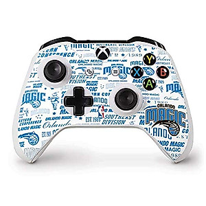Skinit Decal Gaming Skin Compatible with Xbox One S Controller - Officially Licensed NBA Orlando Magic Historic Blast Design