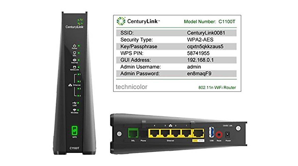 CenturyLink C1100T Modem & WiFi Router - Fast & Reliable