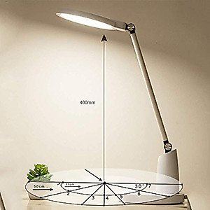 QGWZ LED Desk Lamp, Eye Protection LED, AA Grade Student Reading Room Touch Desk Book, Dimmable Office Lamp with Touch Sensor Control, Room Eye Protection Lighting, Size 40.5 cm X 24.5 cm X 19.0 cm