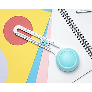 MyLifeUNIT Circle Cutter, Circular Rotary Cutter for Paper Crafts Scrapbooking (Included 6 Blades)