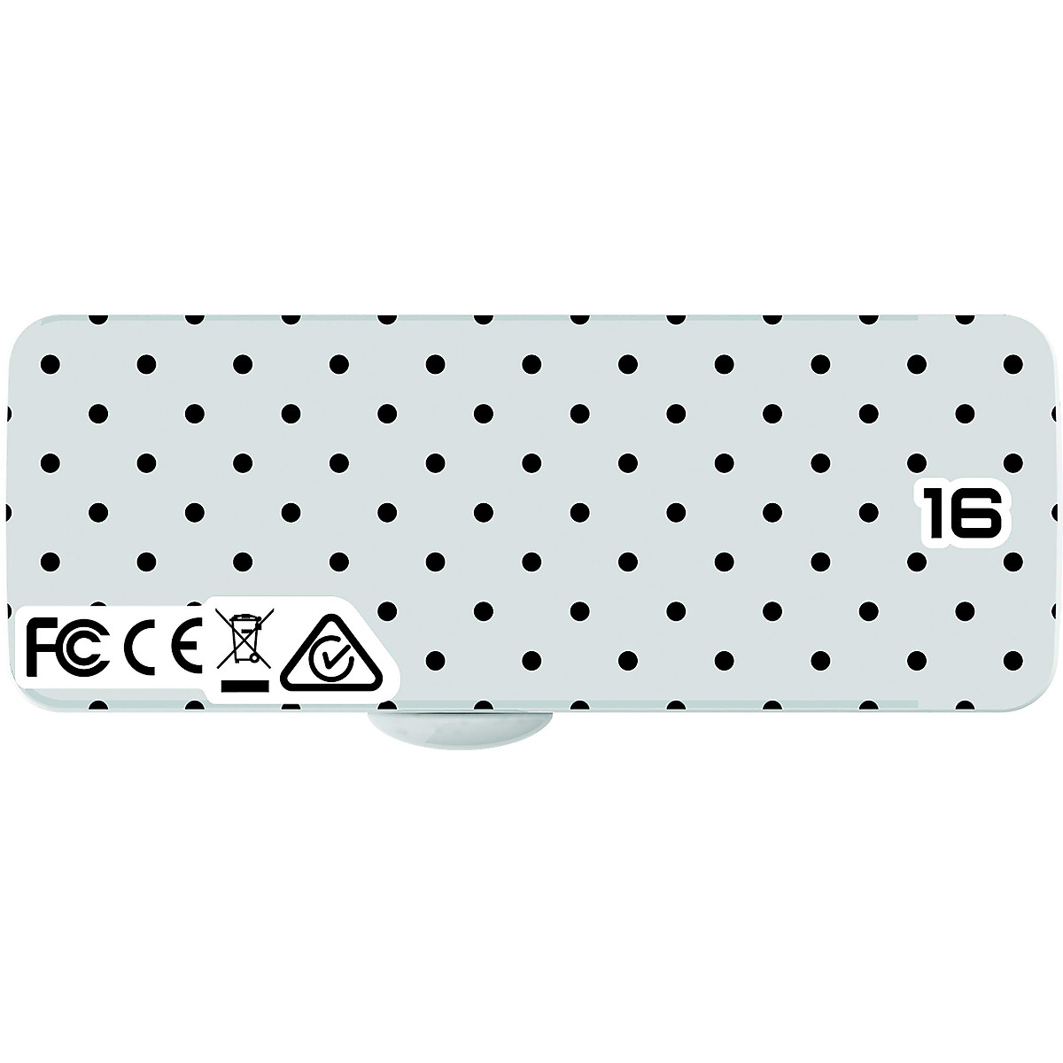 Emtec M700 Wallpaper Flash Drive, 16GB, Black Dot - ECMMD16GM710WP11