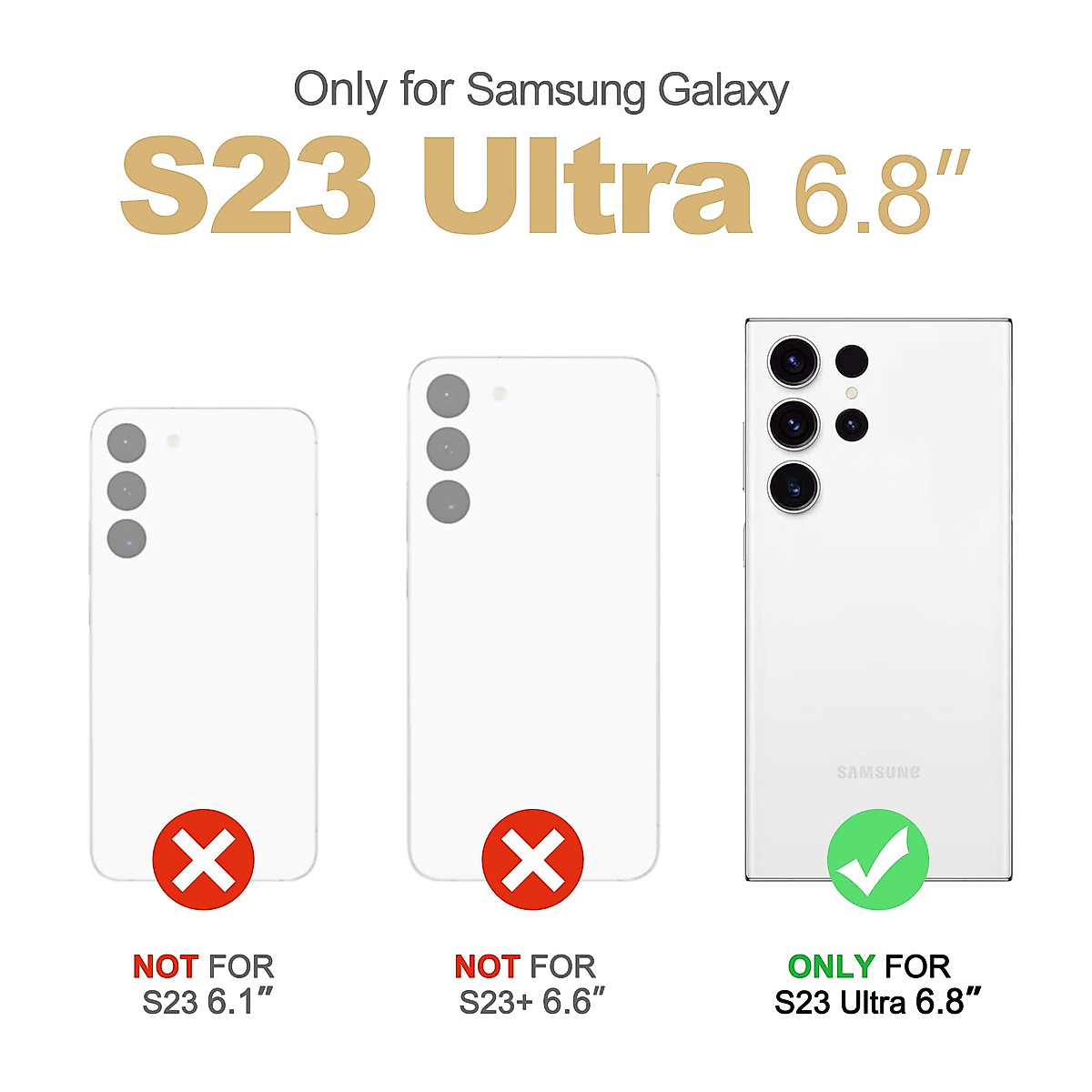 SURITCH for Samsung Galaxy S23 Ultra Case, [Built-in Screen Protector] [Dual-Layer Protection ] Full Protection Shockproof Rugged Bumper Phone Cover for Samsung S23 Ultra 6.8 Inch - Rose Marble