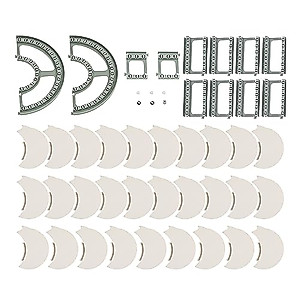 1.4m Food Serving Train Dining Table Turntable,360° Manual Swivel Adjustable Dining Table,Heavy Duty Rotating Turntable,Lazy Susan Dining Table,for Dining Room,Party,Banquet and Wedding Decor