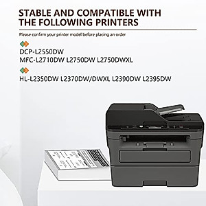 DRAWN TN760 Black Toner Cartridge Compatible 1 Pack TN-760 High Capacity(3500 Pages) Toner Cartridge Replacement for Brother DCP-L2550DW MFC-L2750DWXL HL-L2350DW L2390DW L2395DW Printer